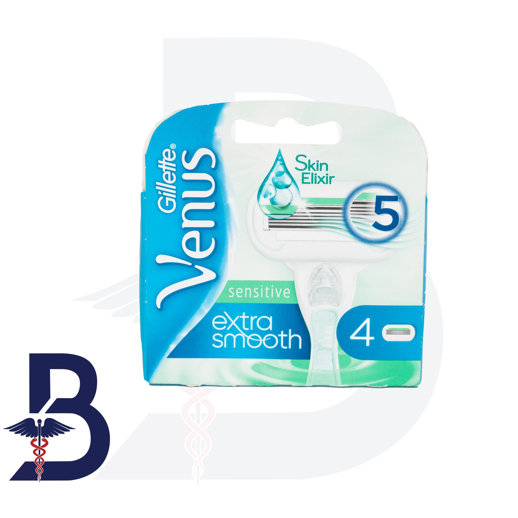 GILLETTE VENUS EXTRA SMOOTH SENSITIVE 4 BLADES - Alawda Pharmacy